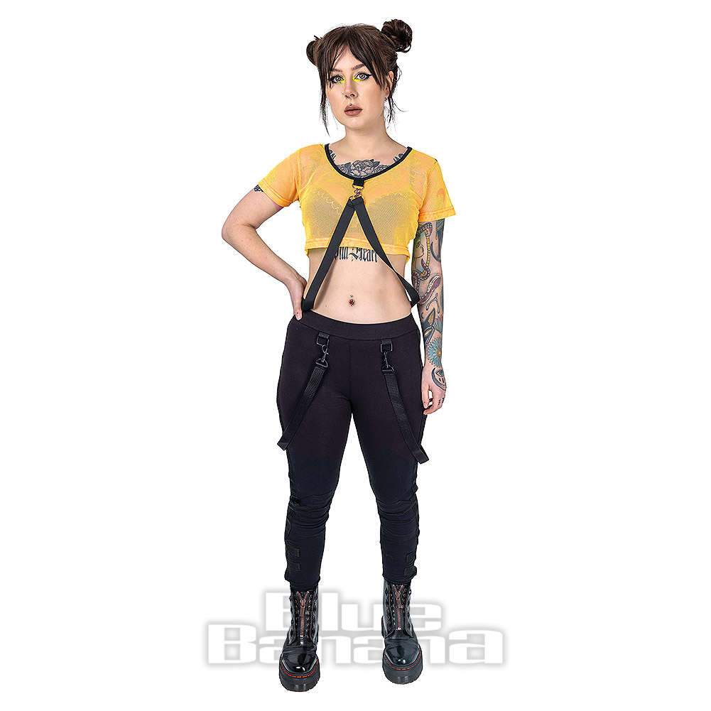 Poizen Industries Prevail Top (Yellow) | Cyber Goth | Blue Banana UK
