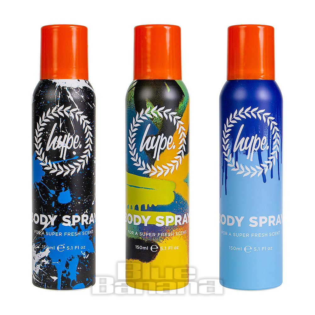 Hype Body Spray Trio Gift Set | Men's Gifts | Blue Banana UK