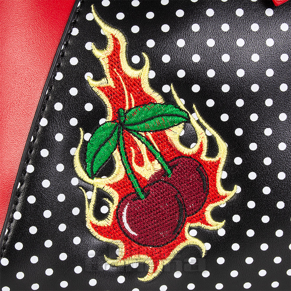Banned Black/Red Cherry Blaze Handbag | Blue Banana UK
