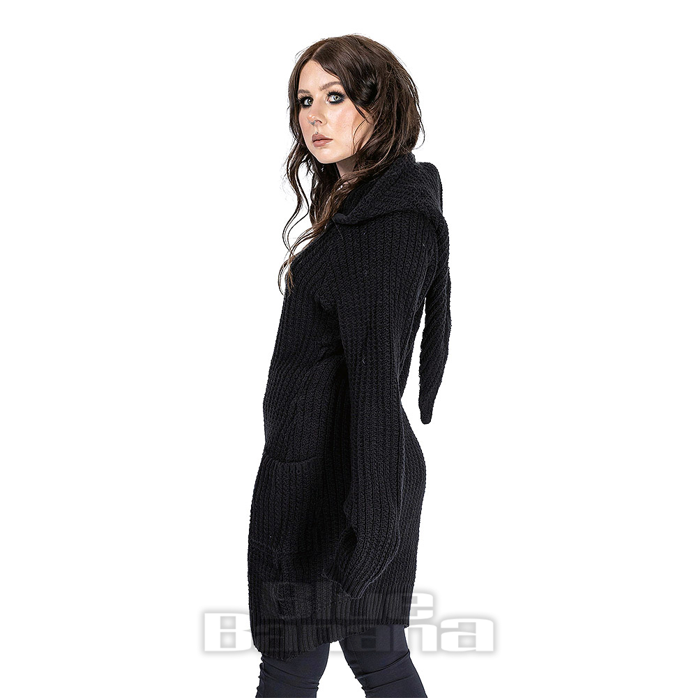 Poizen Industries Black Esther Cardigan | Blue Banana UK