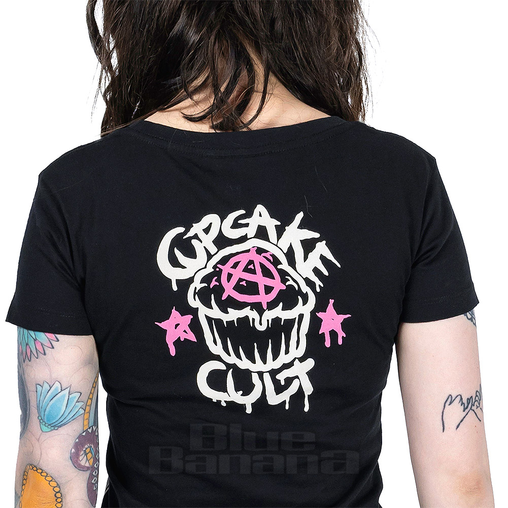Cupcake Cult Black Cat Reaper T-Shirt | Blue Banana UK