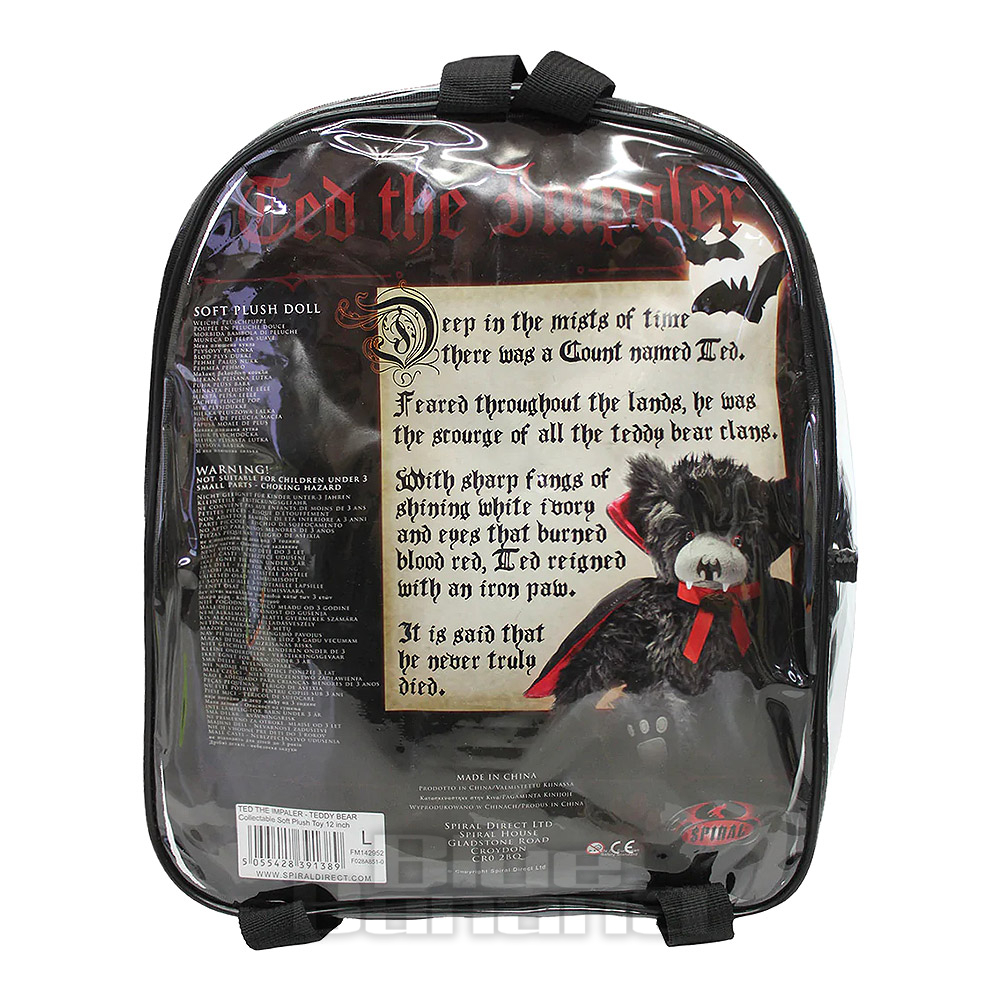 Spiral Direct Ted The Impaler Goth Toy | Blue Banana UK