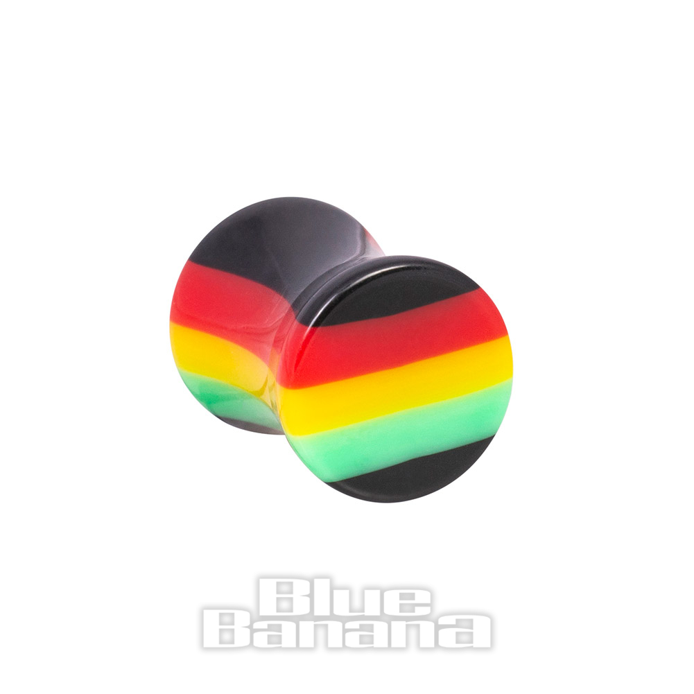 Blue Banana Acrylic Rasta Multicoloured Plug And Stretcher Kit, Body ...